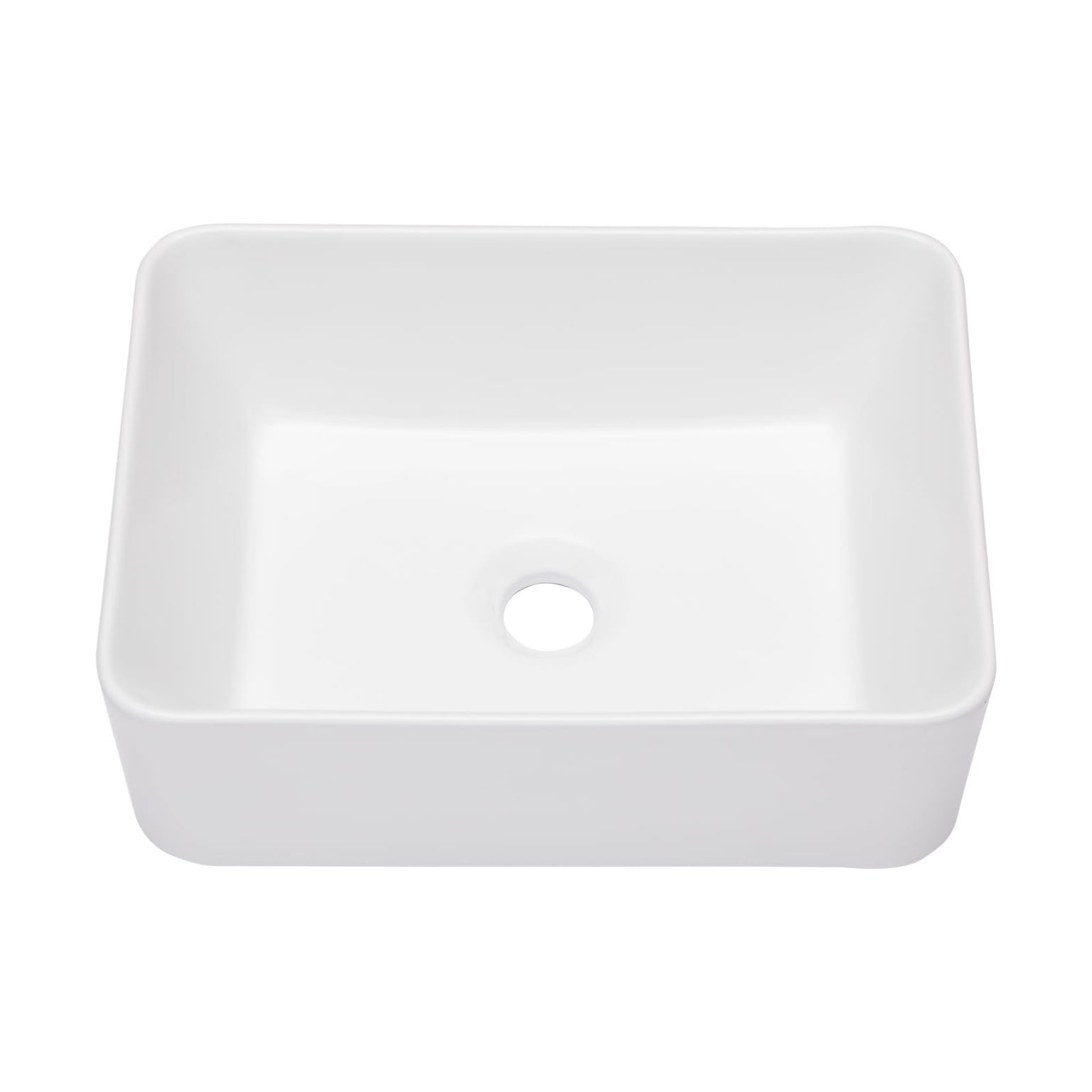 Mocoloo Vessel Sink Rectangle 16″x12″ Rectangular Bathroom Vessel Sink ...