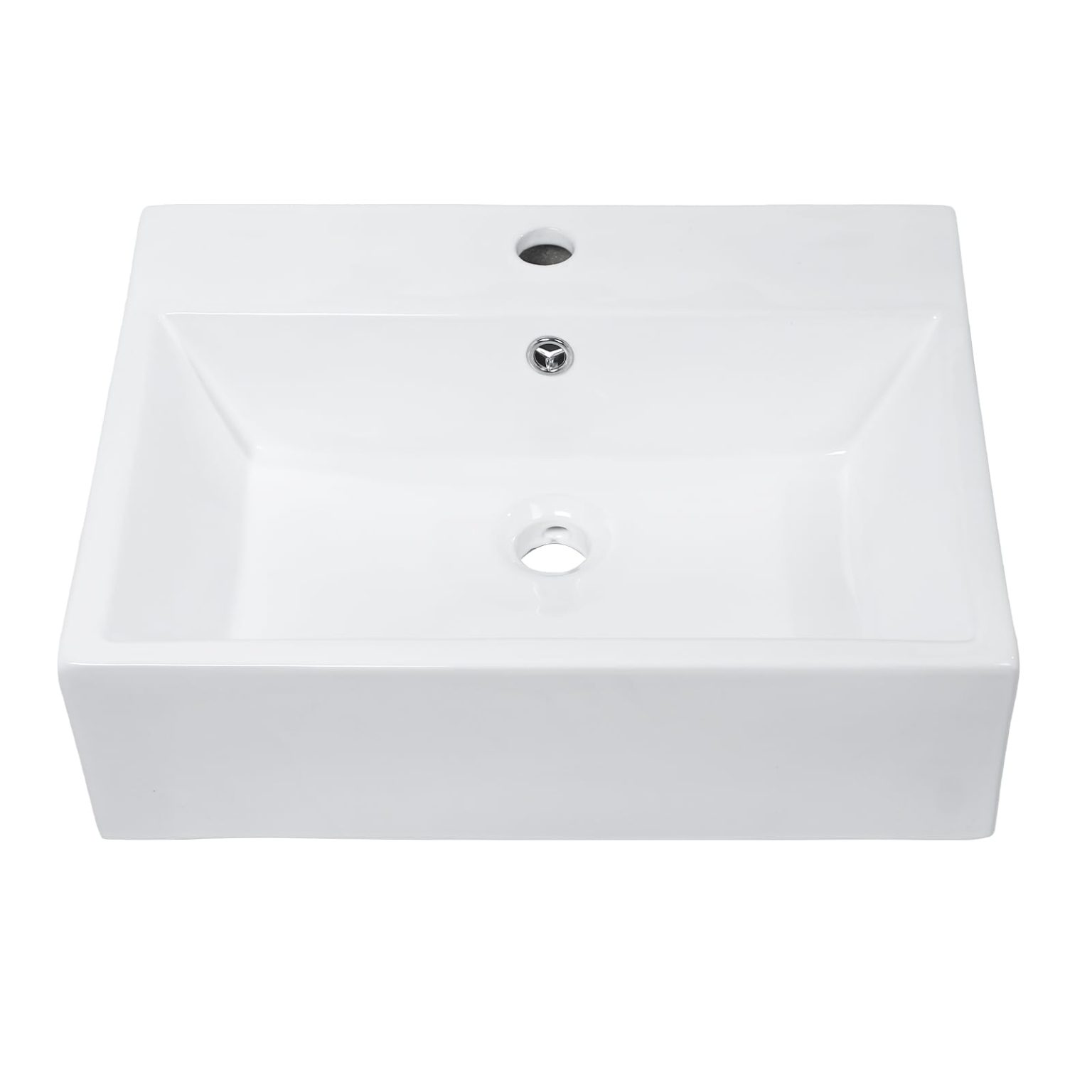 Mocoloo Floating Vessel Sink Basin 21″x16″ Rectangle Wall Mounted ...
