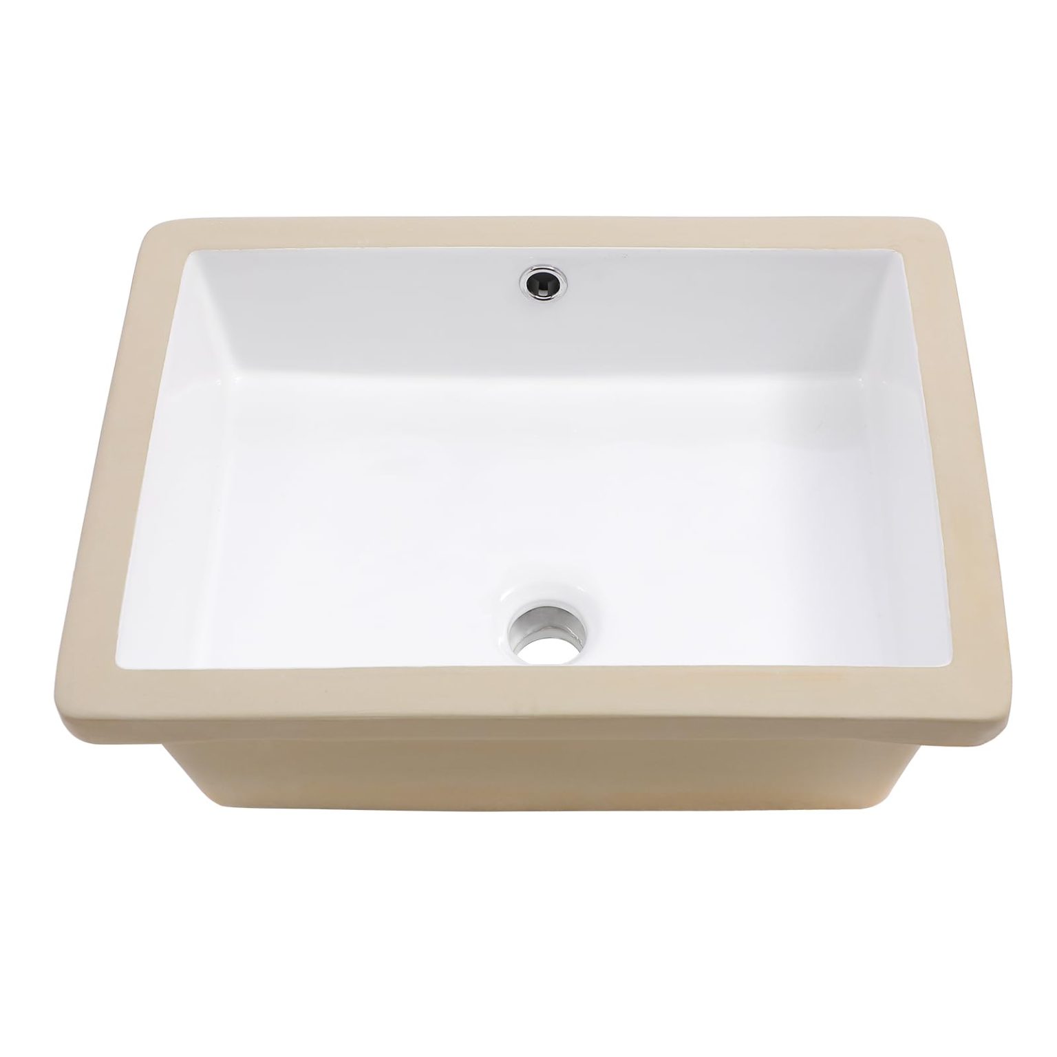 Mocoloo Bathroom Sink Undermount Rectangular 20″ x 14″ White Rectangle ...