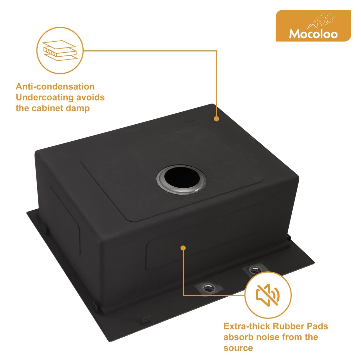 Mocoloo 25 Kitchen Sink Drop in Workstation 25 x 22 Inch Topmount ...