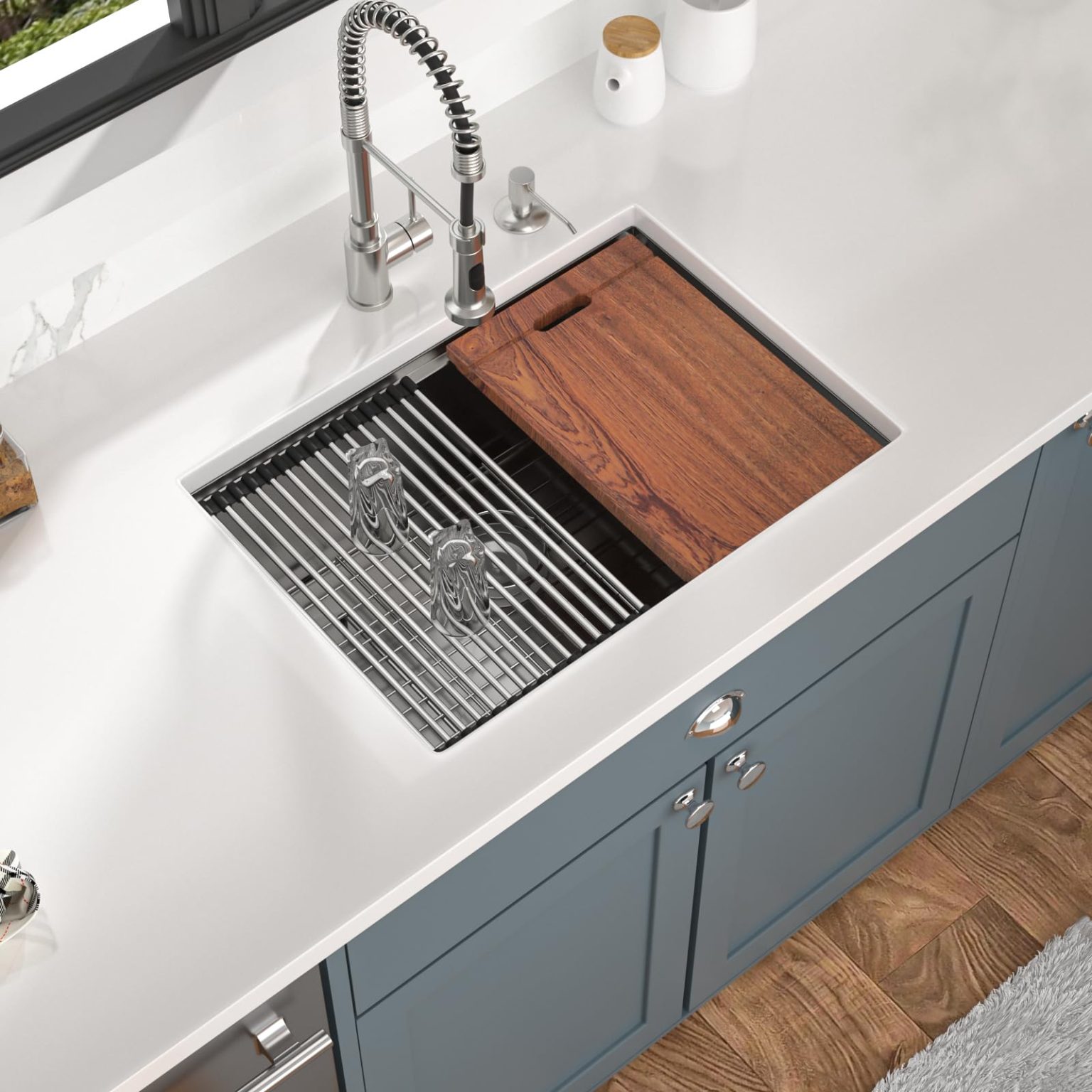 Mocoloo 27 Kitchen Sink Stainless Steel 27×19 Inch Undermount Sink 16 ...